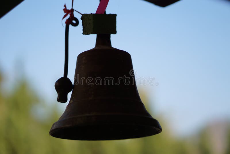 The Bell is Ringing Made of Brass Editorial Image - Image of courtyard ...