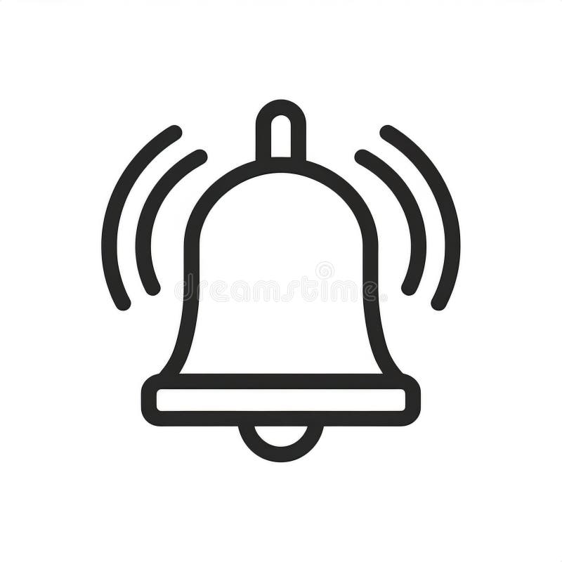 Bell Ringing, Signaling Notification, Alert or Message Stock ...