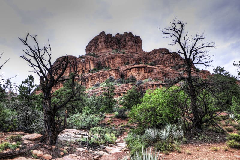 Bell Rock Formation at Sedona, Arizona Stock Photo - Image of skyline ...