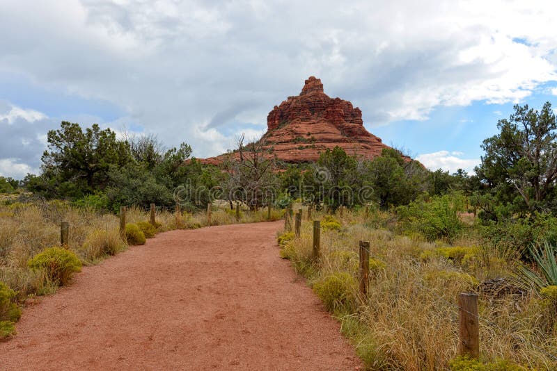 Bell Rock Vortex Hike in Sedona Stock Image - Image of sandstone, creek ...