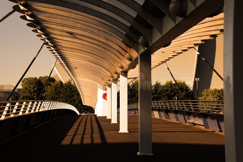 Bell S Bridge, Glasgow, Scotland Stock Photo - Image of modern ...
