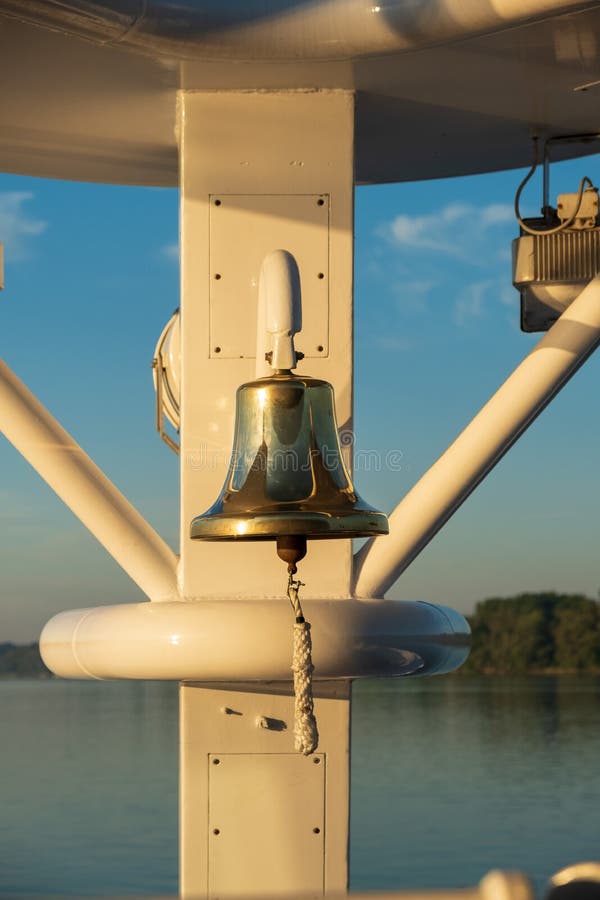 Bell on sailing ship stock photo. Image of metal, boat - 158034070