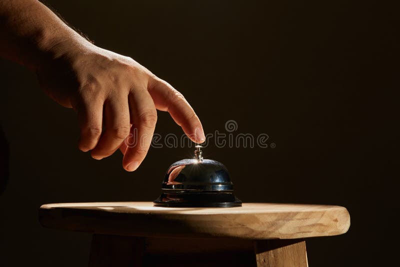 Bell for service stock image. Image of customer, arrival - 219391159