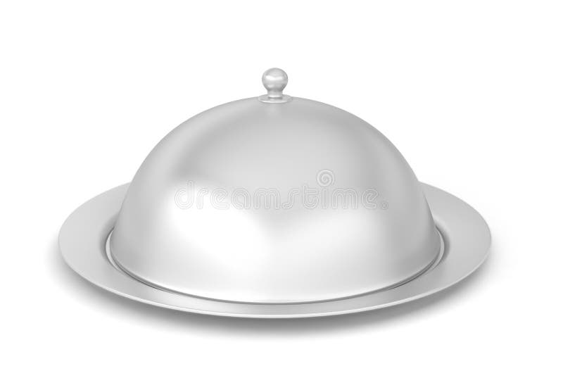 Bell Service Tray Plate Restaurant Stock Illustration - Illustration of ...