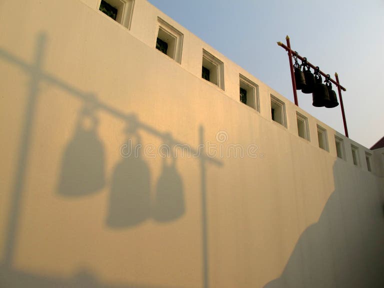 Bell shadow stock image. Image of temple, religion, evening - 44182833