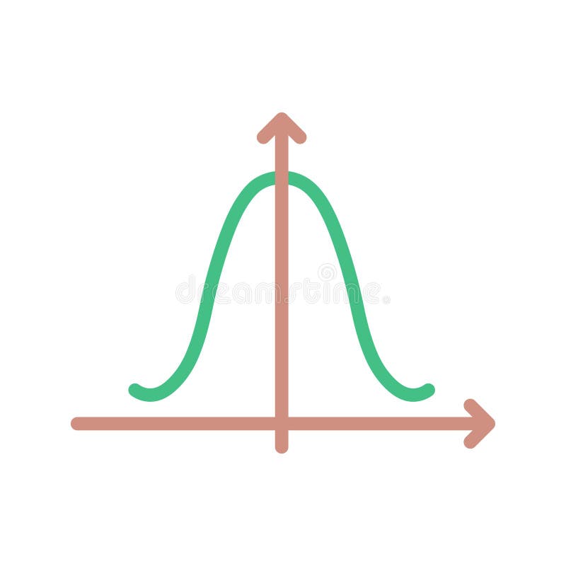 Bell Shaped Graph stock vector. Illustration of analysis - 100323320