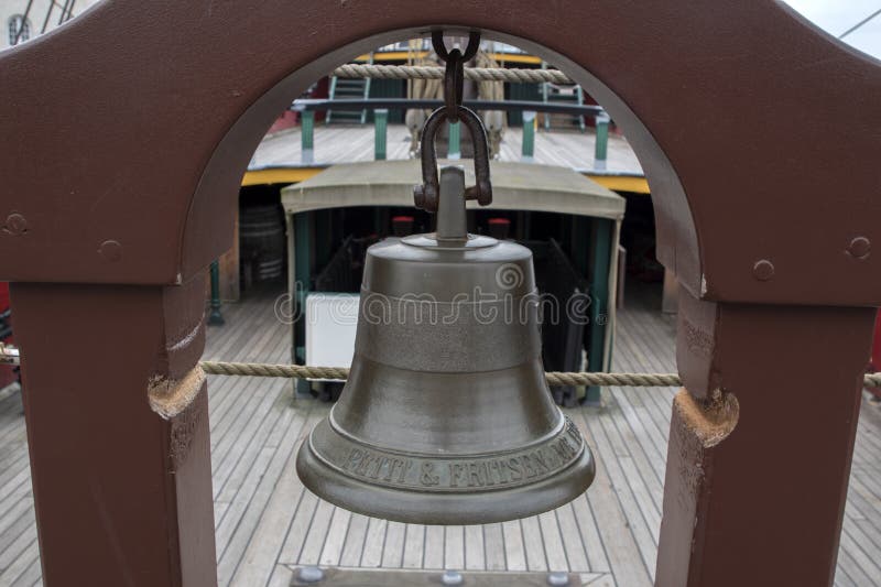 Bell on Ship the Doen at the Scheepvaartsmuseum at Amsterdam the ...