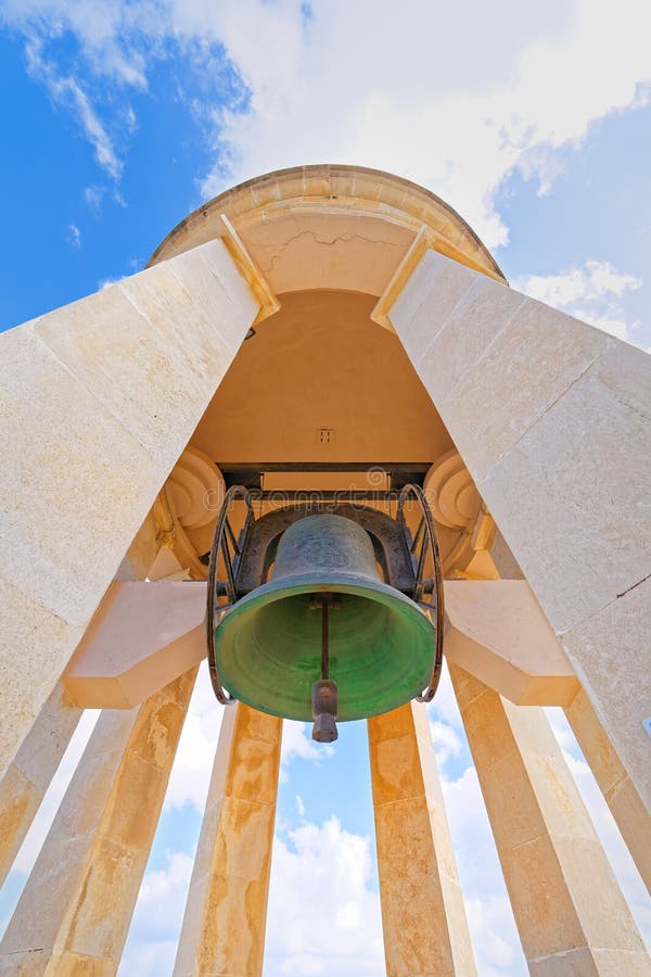 The Bell of the Siege of Malta, Particularly Stock Image - Image of ...