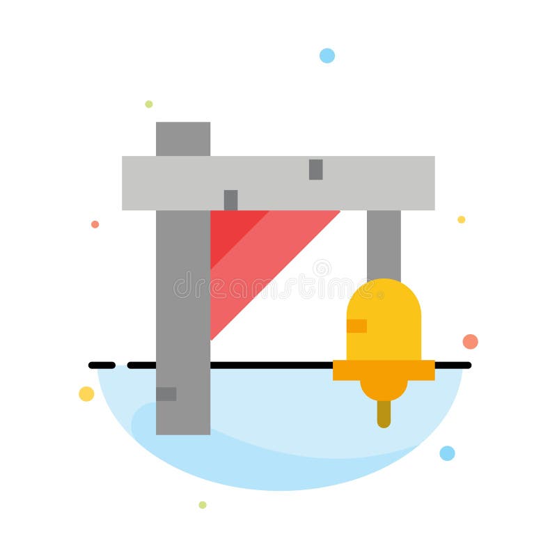 Bell, Sign, Train, Transportation Abstract Flat Color Icon Template ...