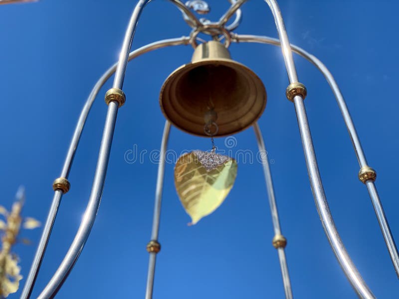 Bell stock photo. Image of beautiful, blue, bell, handbell - 173958708