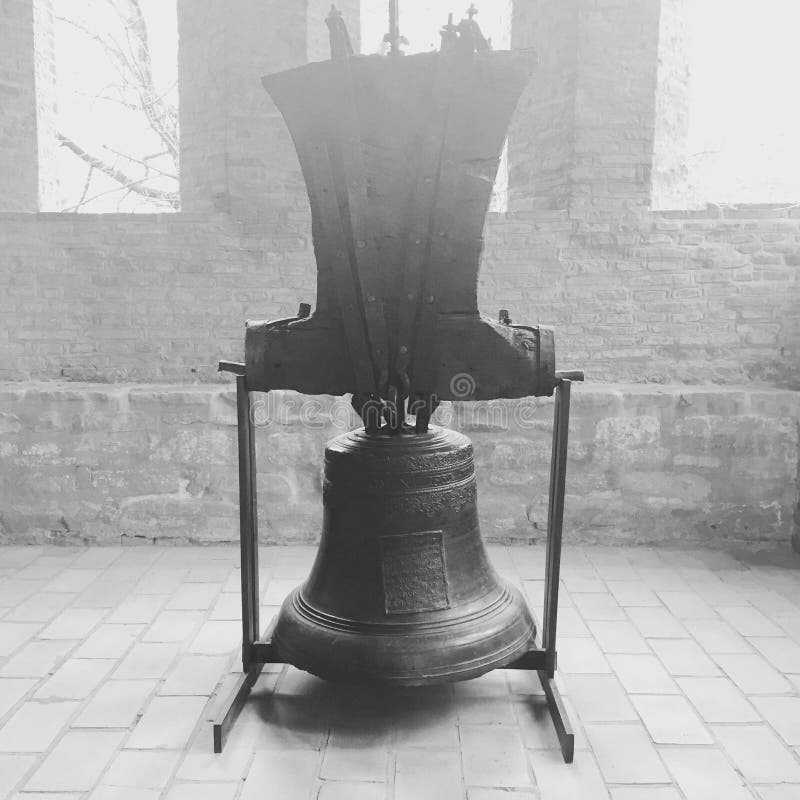 Bell in stone tower stock image. Image of daytime, display - 66703465