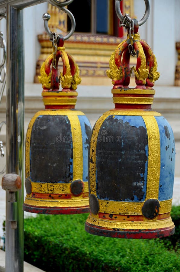 Bell Structure in a Wat Temple Thailand Ang Thong Stock Photo - Image ...