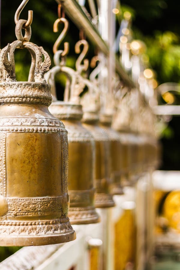 Hindu temple bell stock image. Image of hindu, bronze - 27467335