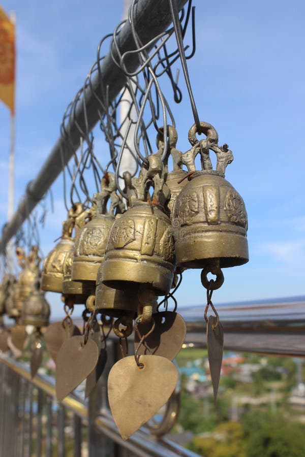 Bell in temple. stock photo. Image of symbol, medieval - 106998396