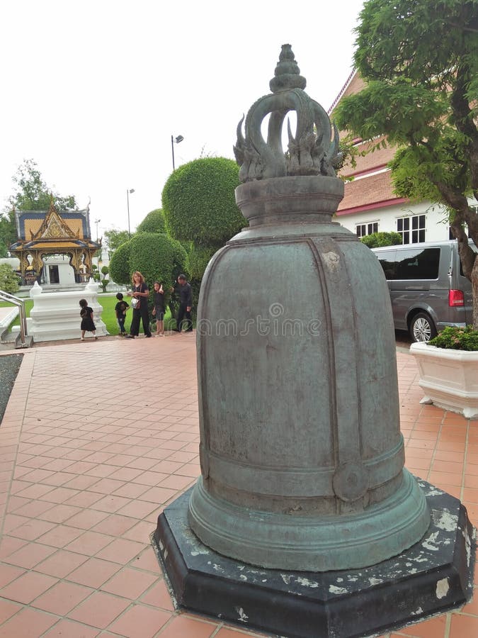 Bell in temple editorial stock photo. Image of statue - 100929918