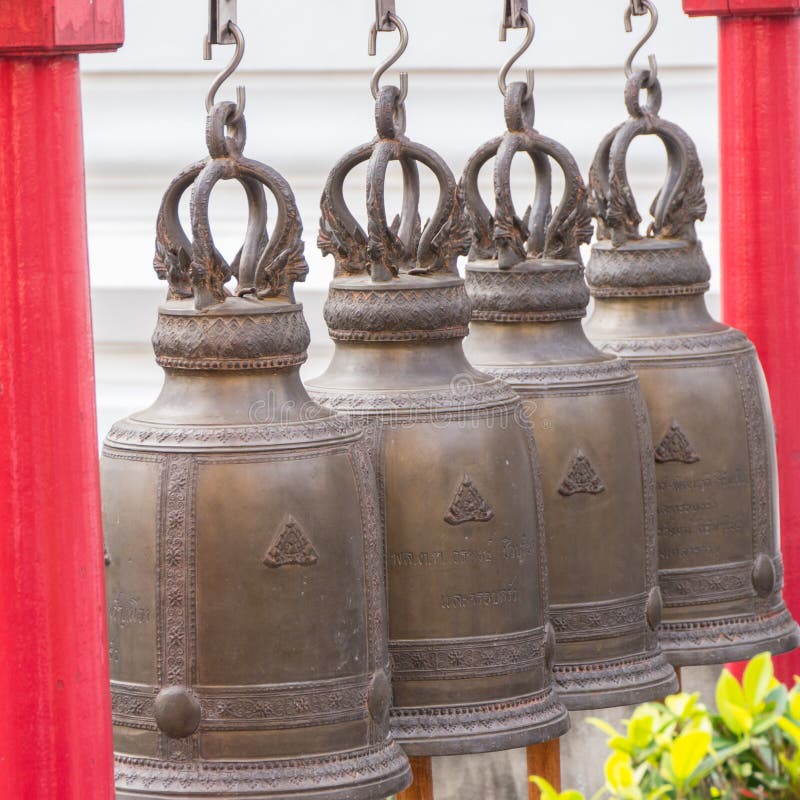 Bell in temple stock image. Image of bronze, spiritual - 37278509