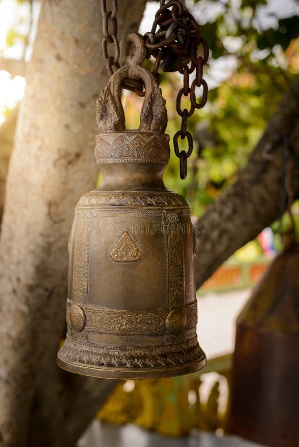 The bell in thai temple stock image. Image of brass, steel - 58023871