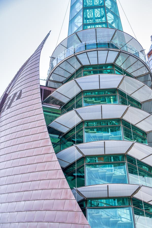 Bell Tower in Barrack Square at Sunset, Perth Stock Photo - Image of ...