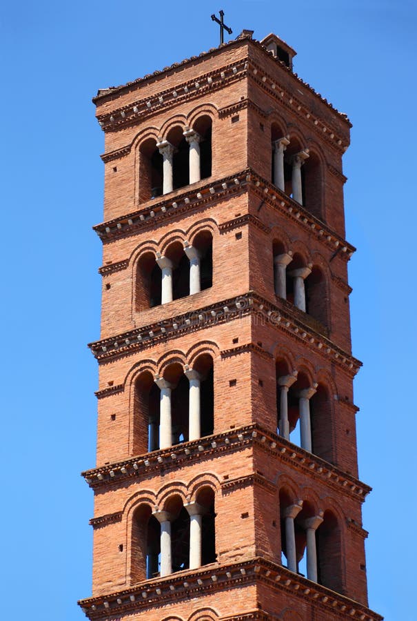 Bell Tower Basilica Dei Santi Giovanni E Paolo Stock Photos - Free ...