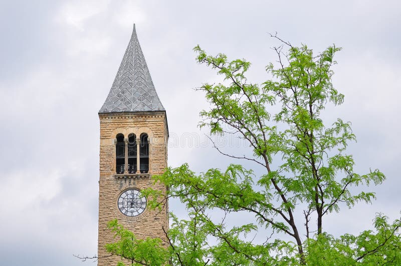 Bell tower stock image. Image of league, leaves, grey - 49128947