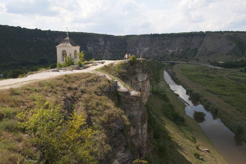 Bell Tower of the Cave Monastery. Stock Photo - Image of history ...