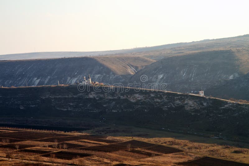 Bell Tower of the Cave Monastery. Stock Image - Image of heat ...