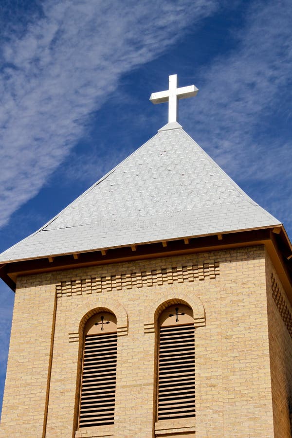 Bell Tower with Cross stock photo. Image of missions - 37676034