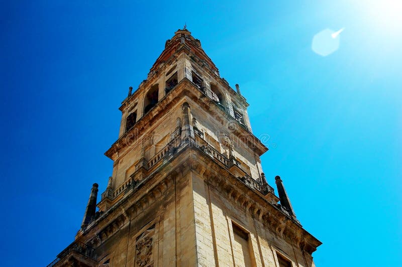 Bell Tower of the Great Mosque of Cordoba Stock Photo - Image of ...