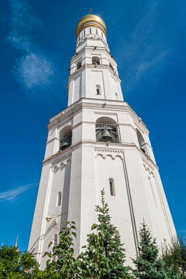 The Bell Tower of Ivan the Great Stock Photo - Image of tourist ...