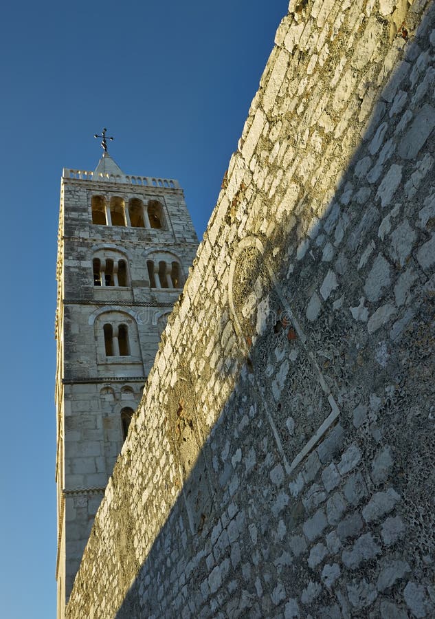 Bell Tower in Morning Light Stock Photo - Image of history, croatian ...