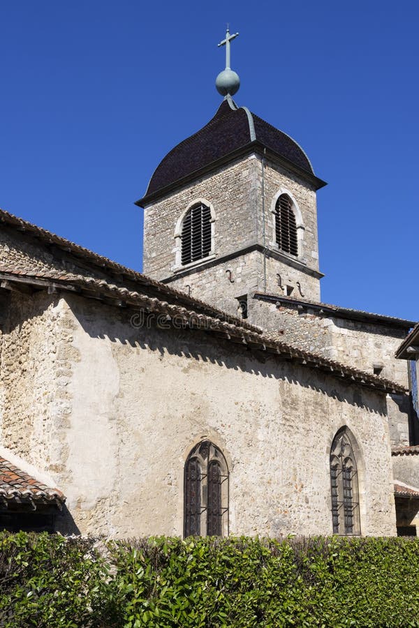 Bell tower in Perouges stock image. Image of city, church - 242643329