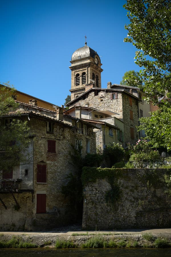 Pont En Royans Famous French Town Stock Photo - Image of pont, landmark ...