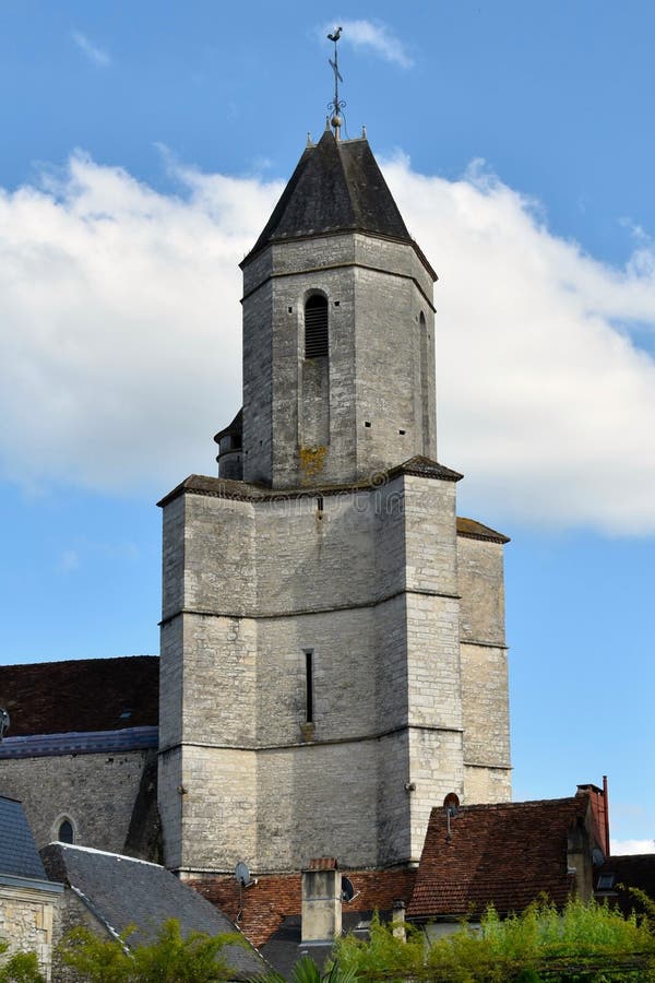 The Bell Tower of the Saint-Maur Church in Martel in the Lot Stock ...
