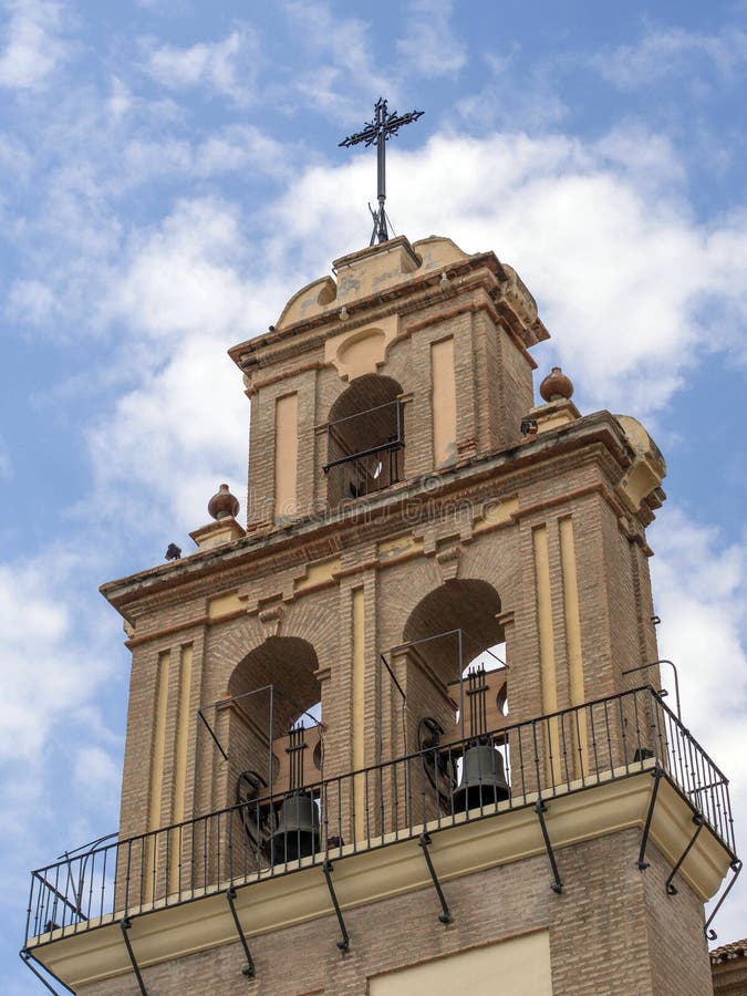 Bell Tower stock image. Image of church, cross, malaga - 47016227