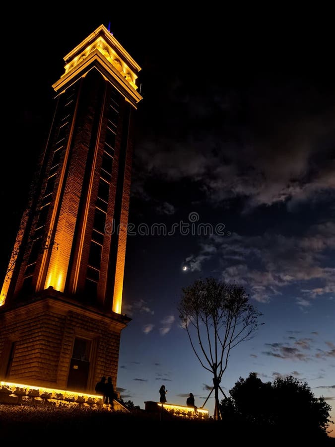 Bell tower at sunset stock photo. Image of building - 270546032