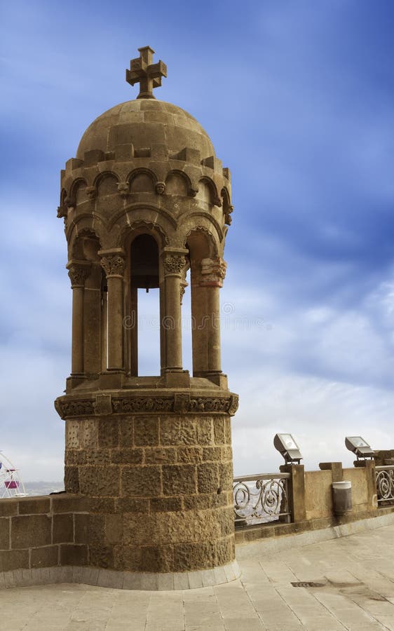 Bell tower at Tibidado stock image. Image of christianity - 91994335
