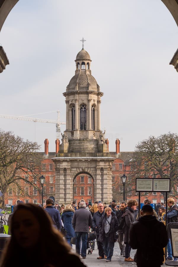 Bell Tower at the Trinity College in Dublin Editorial Photo - Image of ...