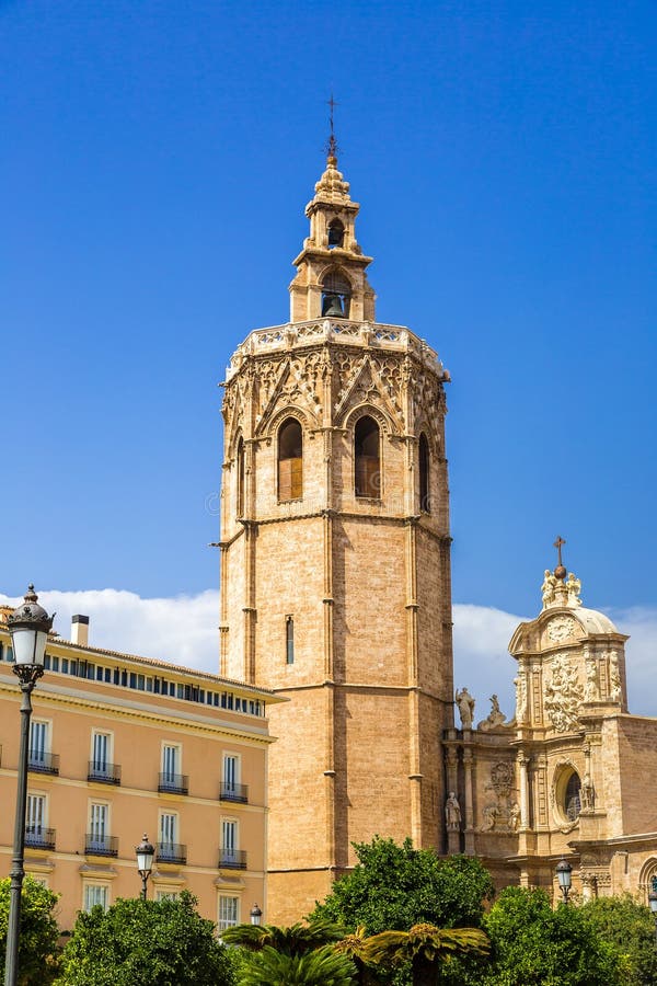 Bell Tower in Valencia, Spain Stock Image - Image of city, architecture ...