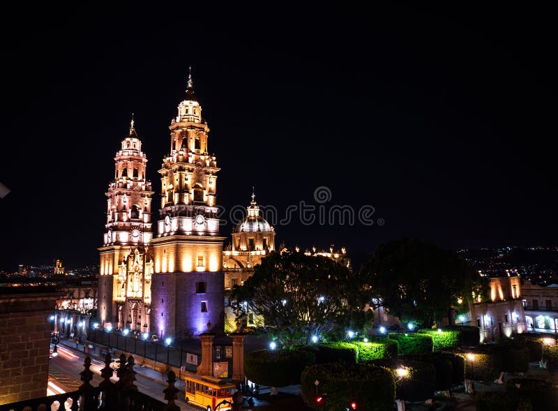 The Bell Towers of the Metropolitan Cathedral of Morelia in Morelia ...