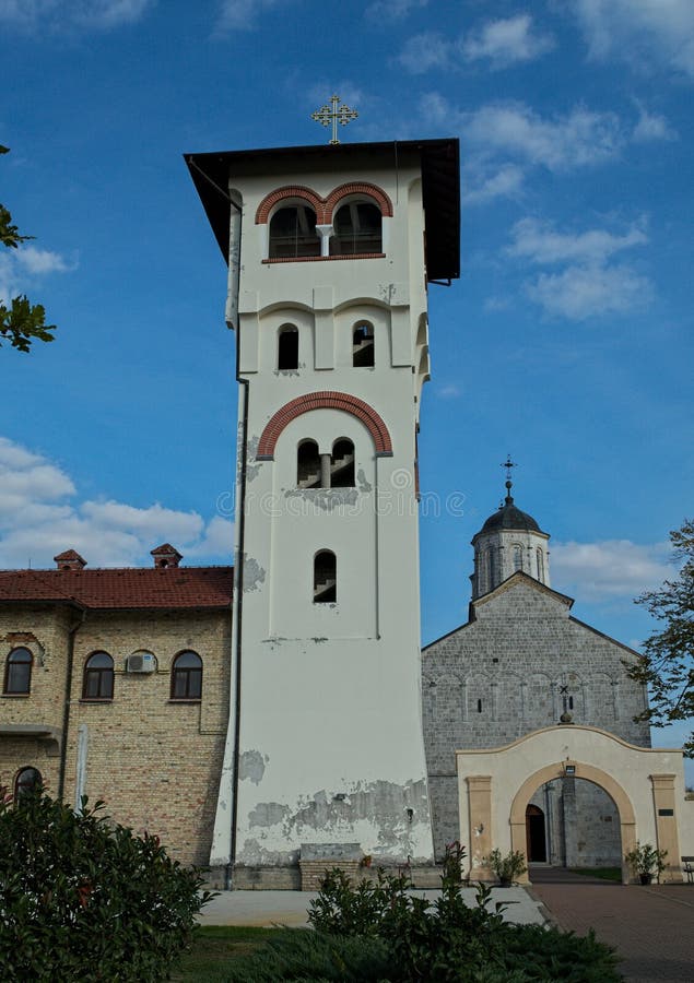 Bell Towers in Monastery Kovilj, Serbia Stock Photo - Image of tourism ...