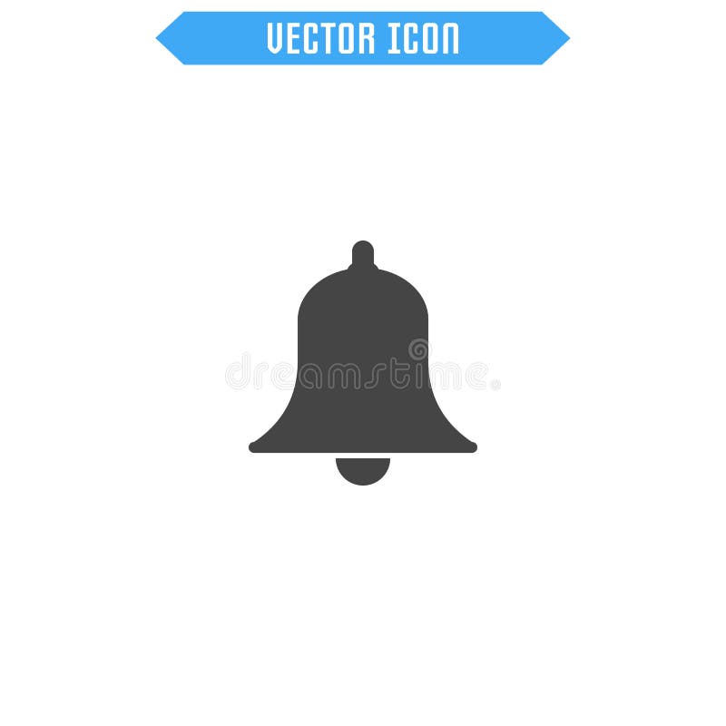 Bell vector flat icon. stock vector. Illustration of element - 99985160