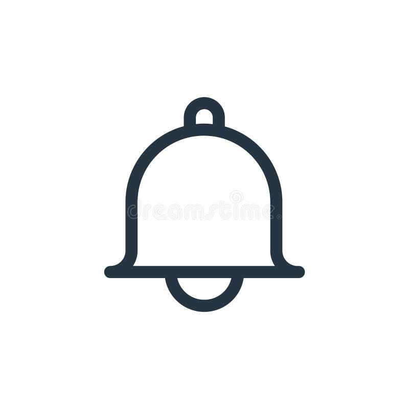 Bell Vector Icon. Bell Editable Stroke. Bell Linear Symbol for Use on ...