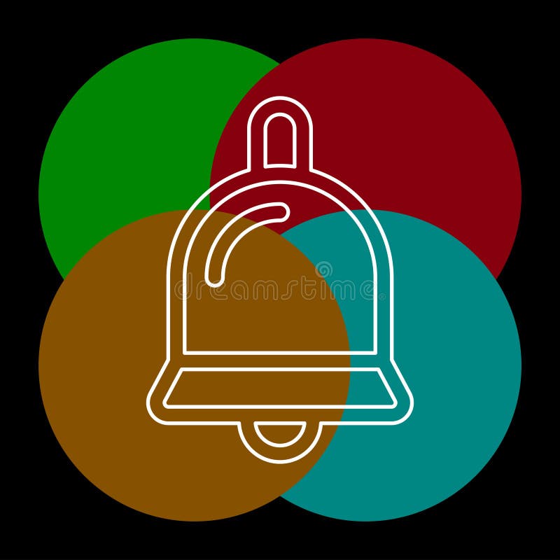 Bell vector icon stock vector. Illustration of isolated - 149323835