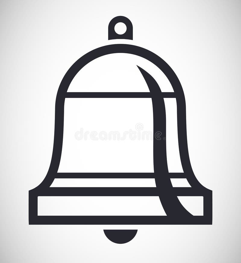 Bell Vector Illustration Icon Stock Vector - Illustration of symbol ...