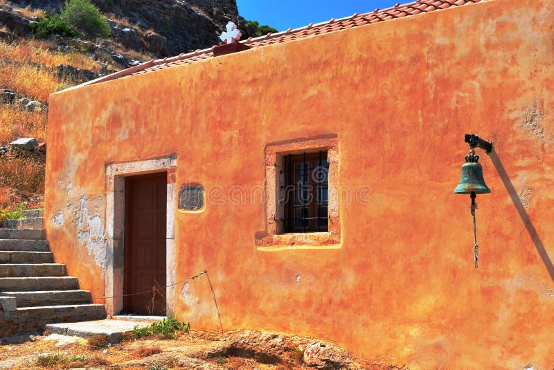The Bell and the Window on the Wall Stock Photo - Image of praying ...