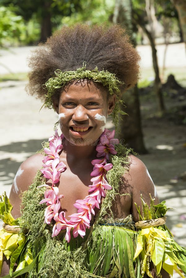 Bella Donna Solomon Islands Fotografia Stock Editoriale - Immagine di ...