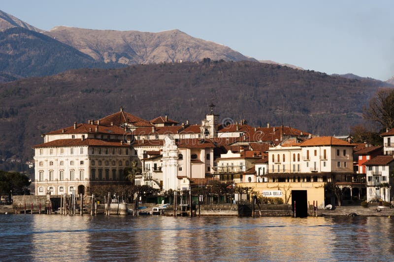 Bella Isola Italy Jeziora Maggiore Zdjęcie Stock - Obraz złożonej z ...