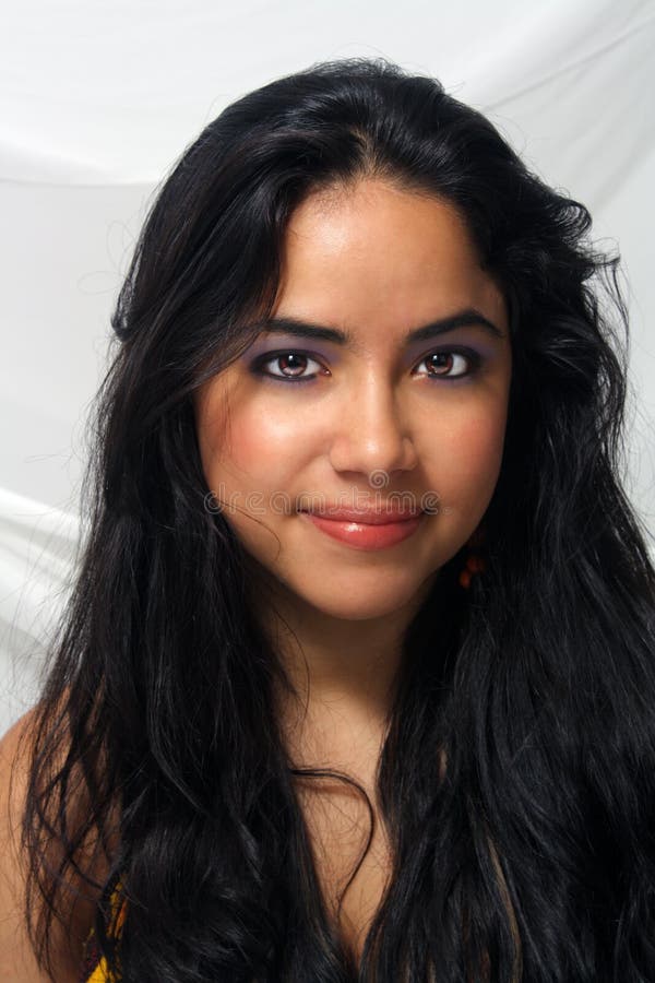 Bella Latina, Grezza Contro Retouched Immagine Stock - Immagine di ...