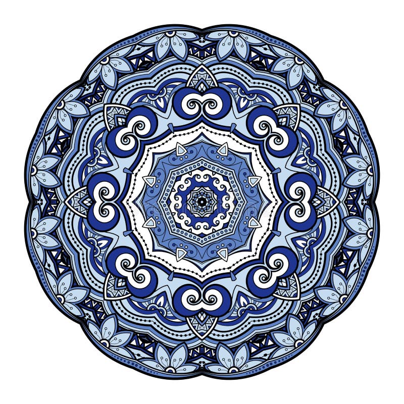 Bella Mandala Colorata Deco Di Vettore Illustrazione Vettoriale ...