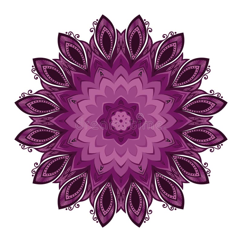 Bella Mandala Colorata Deco Di Vettore Illustrazione Vettoriale ...